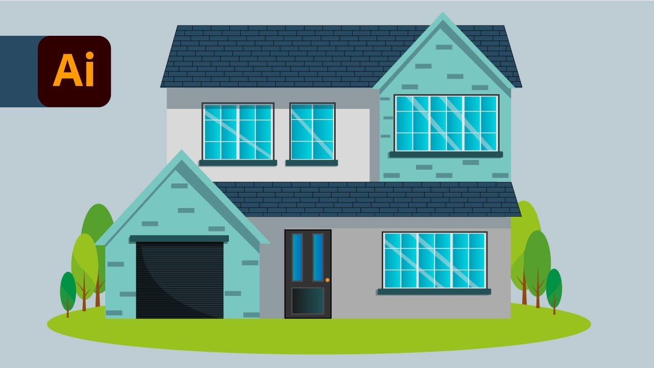 Adobe Illustrator Tutorial Create A Home Victor Illustration Youtube