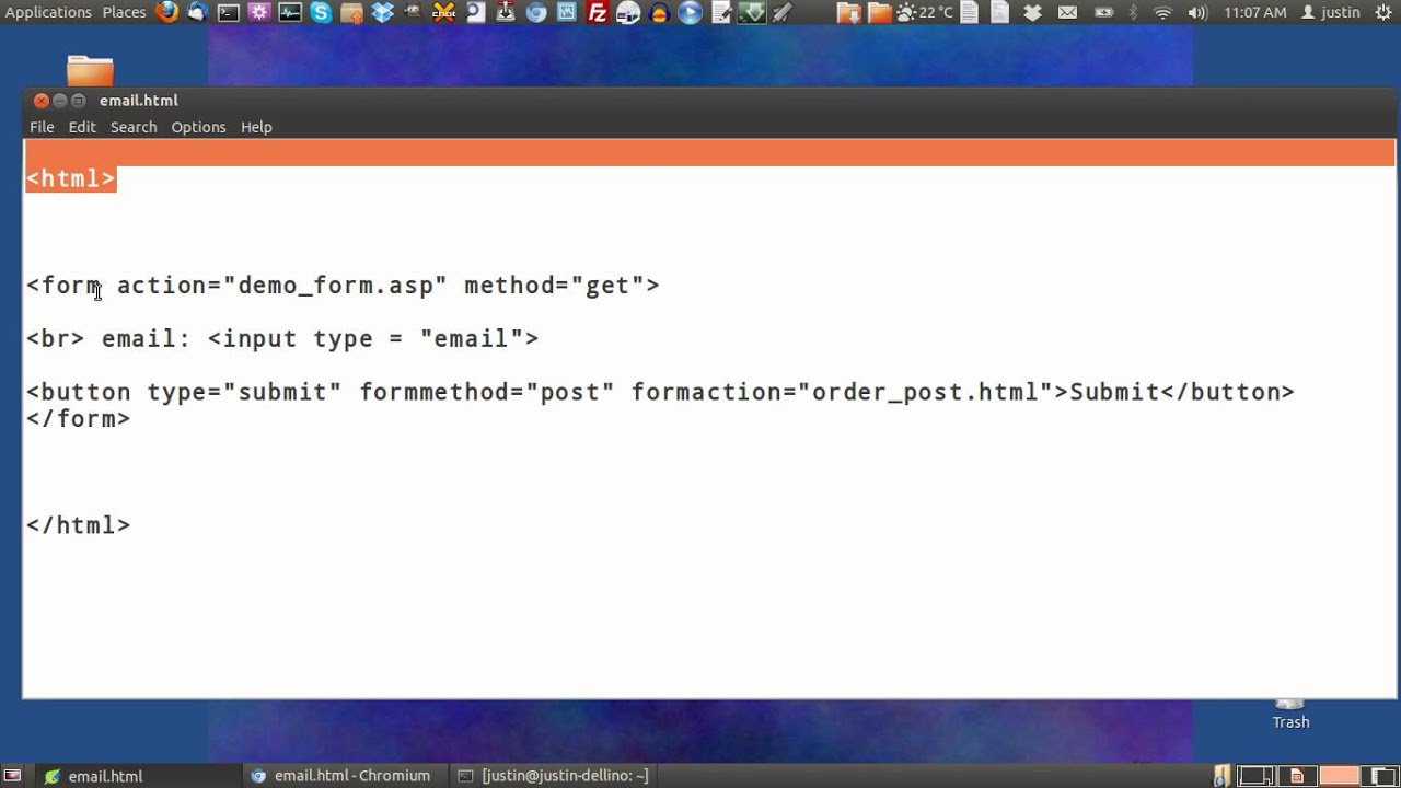 Html5 Email Validation Input Youtube