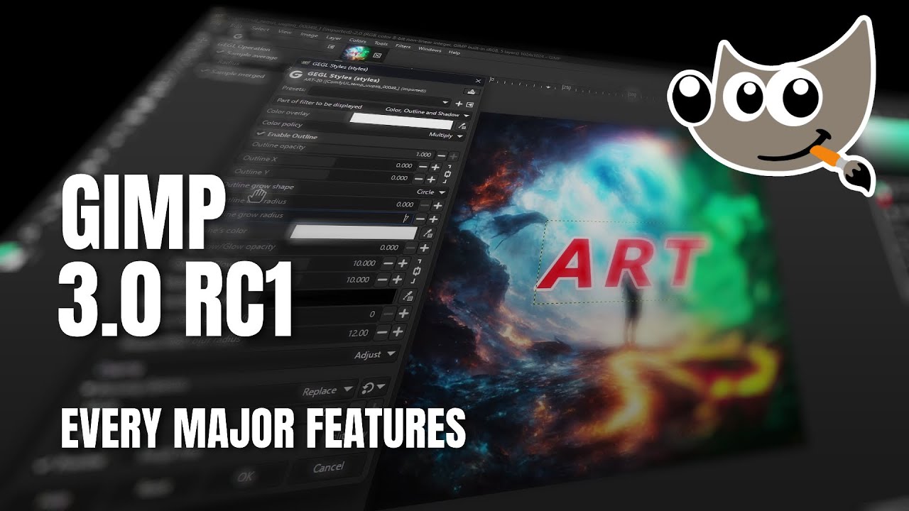 New Gimp 3 Rc 1 Every Major Features Youtube