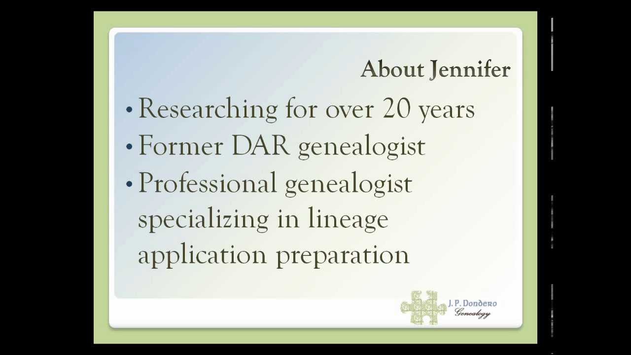 Joining The Dar For Genealogists Part 1 Six Steps To Joining Youtube