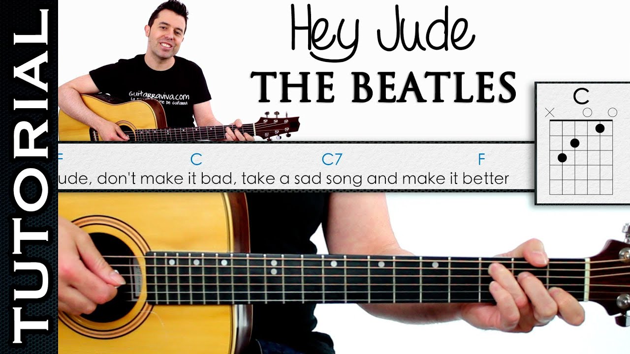 Como Tocar Hey Jude De The Beatles En Guitarra Acordes Tutorial