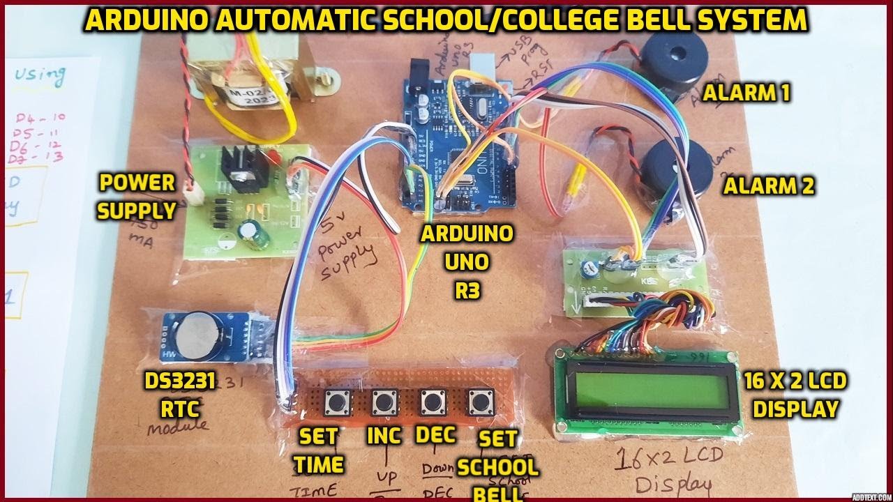 Arduino Based School College Bellрџ System Using Ds3231 Real Time Clock