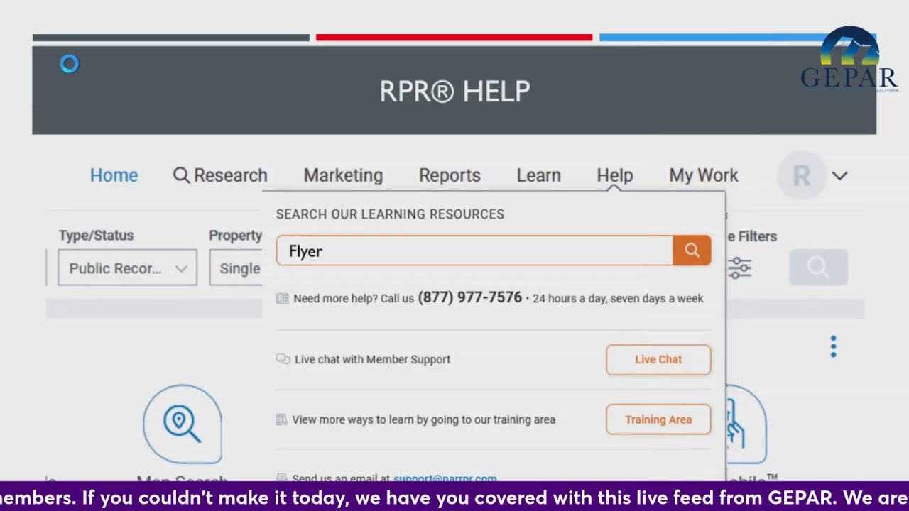 Gepar Rpr Training Youtube