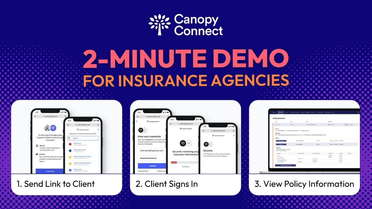 Canopy Connect In 2 Minutes For Insurance Agents Youtube