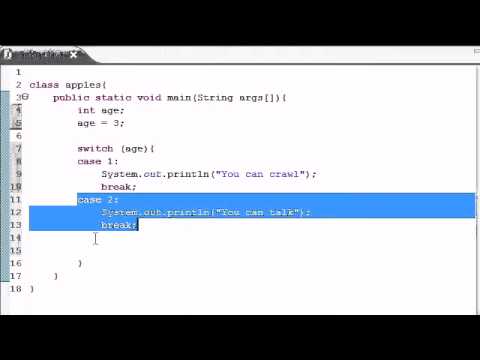 Java Programming Tutorial 12 Switch Statement Youtube