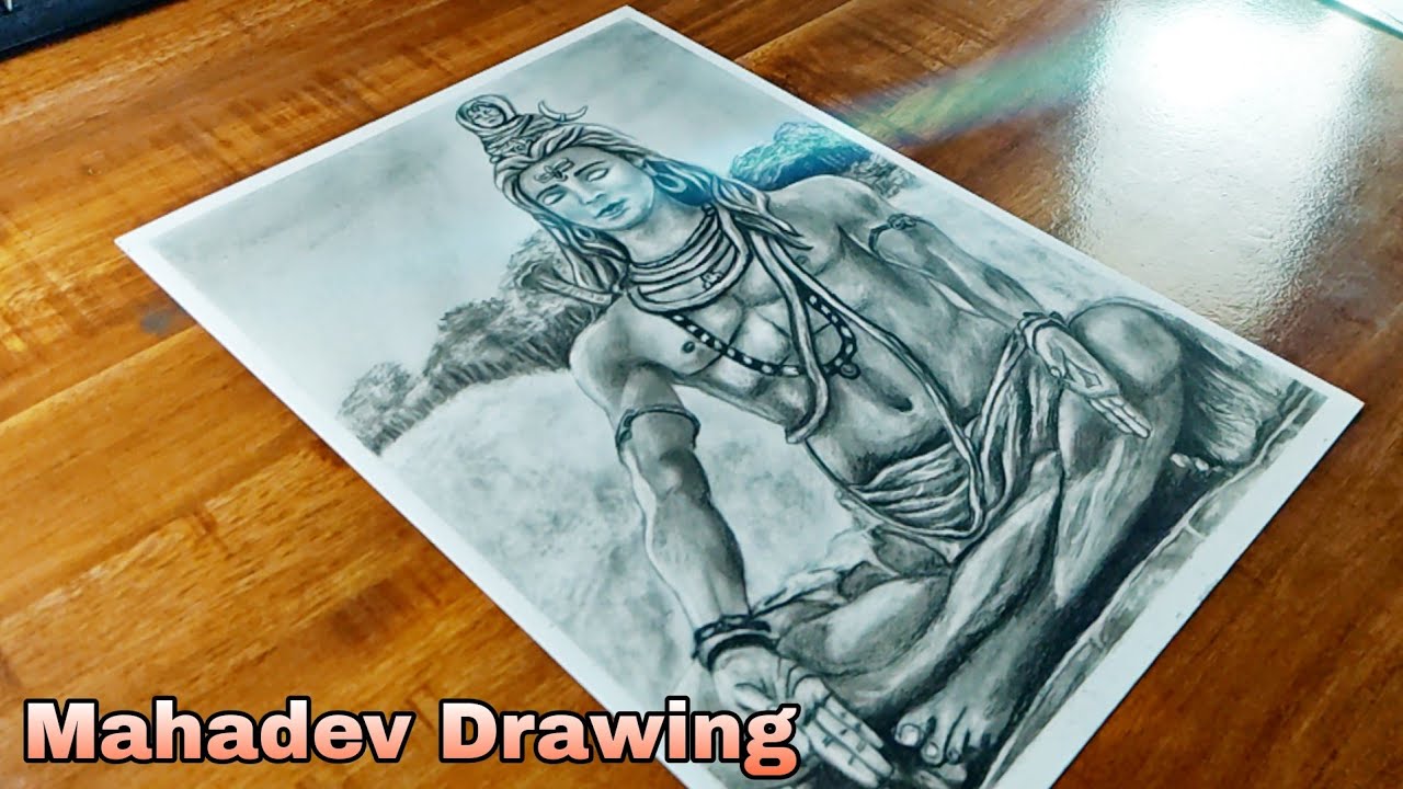 How To Draw Mahadev Shivaji Drawing Mahakaal Drawing Charcoal Pencil