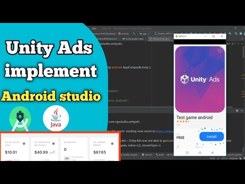 How To Implement Unity Ads In Android Studio New Version Unity Add