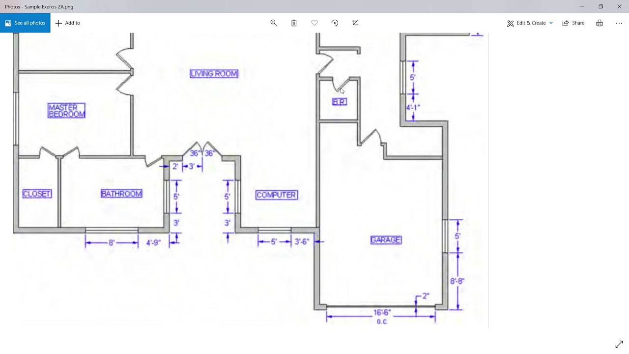 Sample Floor Plan Part 2 Youtube