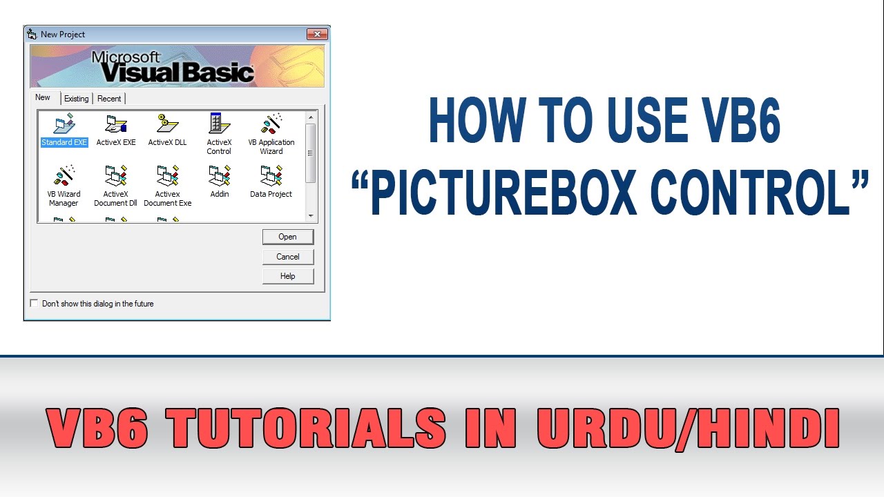 Vb6 Tutorial In Urdu Vb6 Picturebox Control Youtube