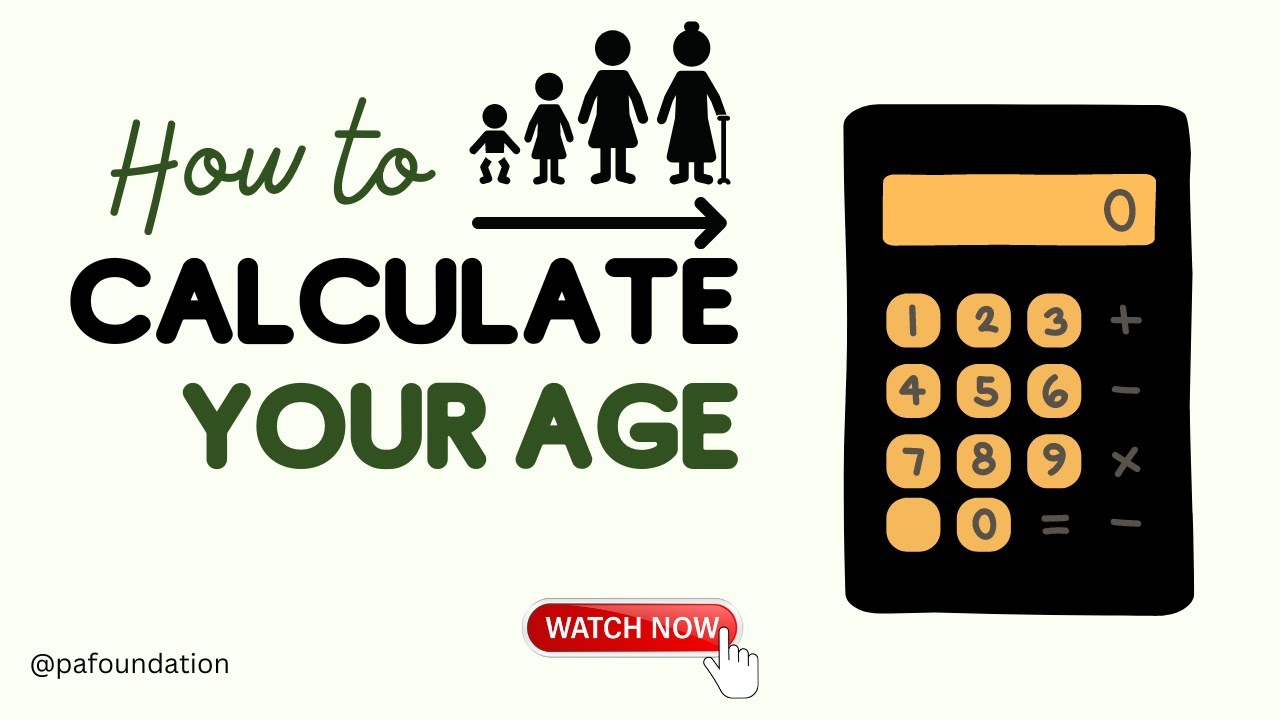 How To Calculate Age With Default Calculator In Pc Age Calculator