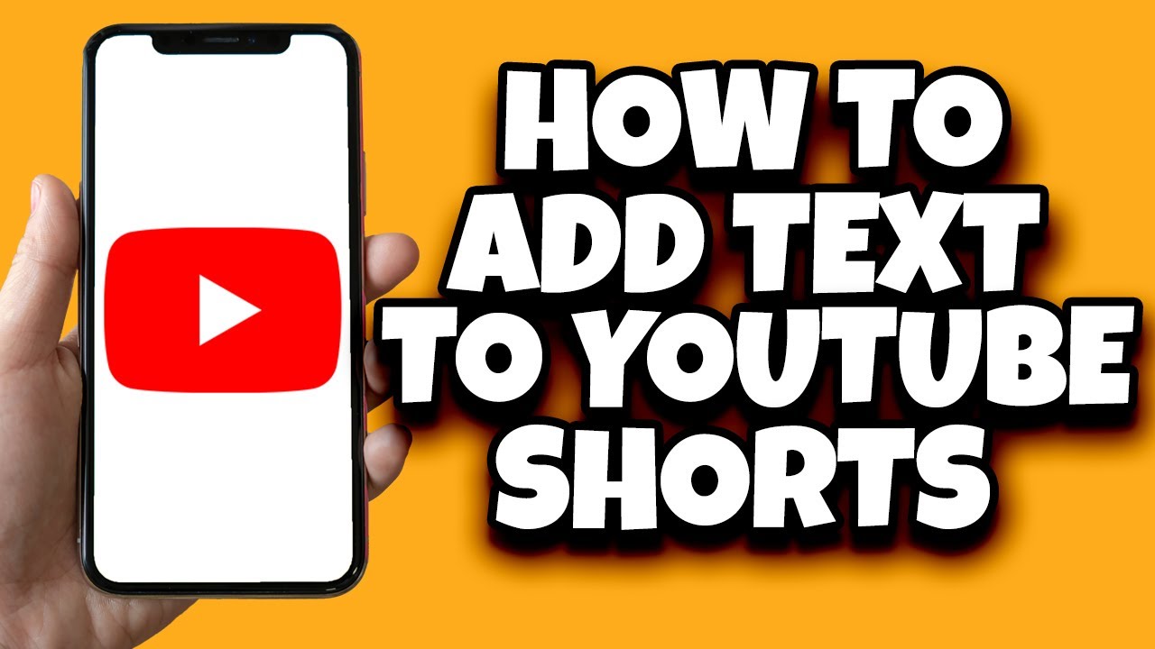 How To Add Text To Youtube Shorts Quick And Easy Youtube