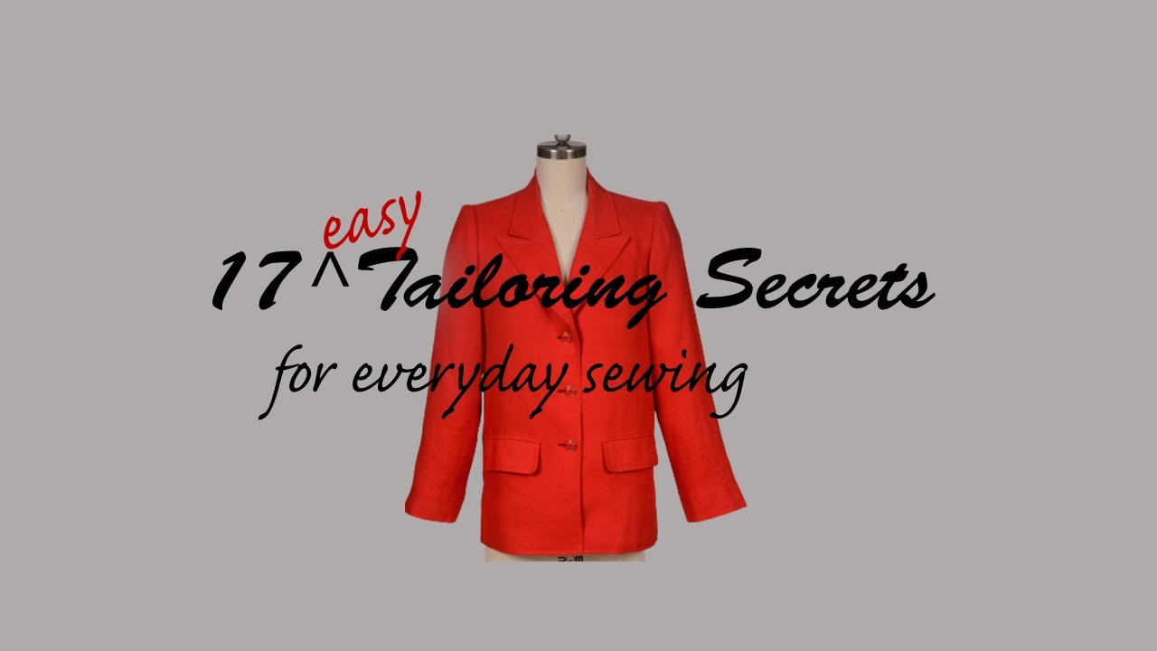 17 Tailoring Tips Youtube