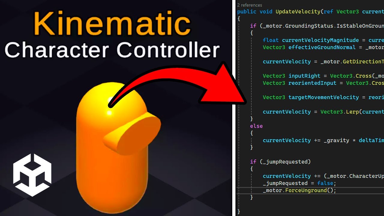 How To Use The Kinematic Character Controller In Unity Youtube