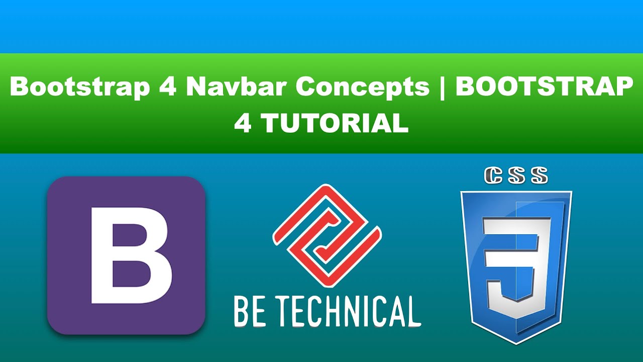 Bootstrap 4 Navbar Concepts Bootstrap 4 Tutorial Youtube