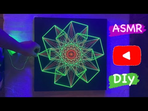 String Art Fluor Hilomandala Diy Asmr Youtube