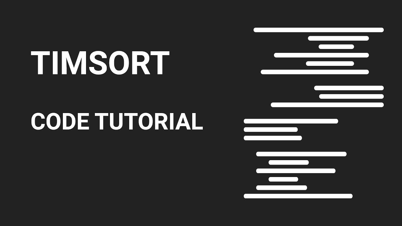 Timsort Sorting Algorithm Youtube