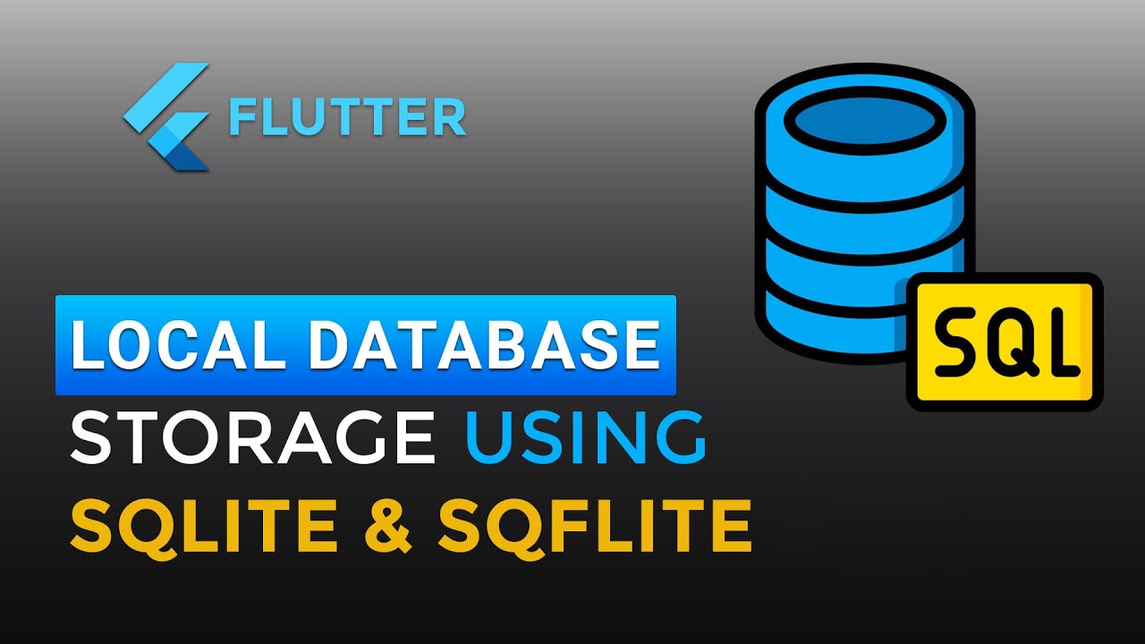 Flutter Sql Database Storage Using Sqlite Sqflite Crud Youtube