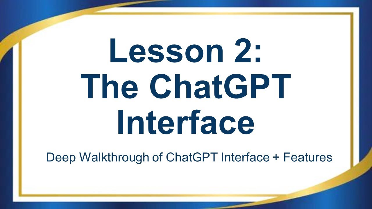 Lesson 02 Interface Walkthrough Youtube