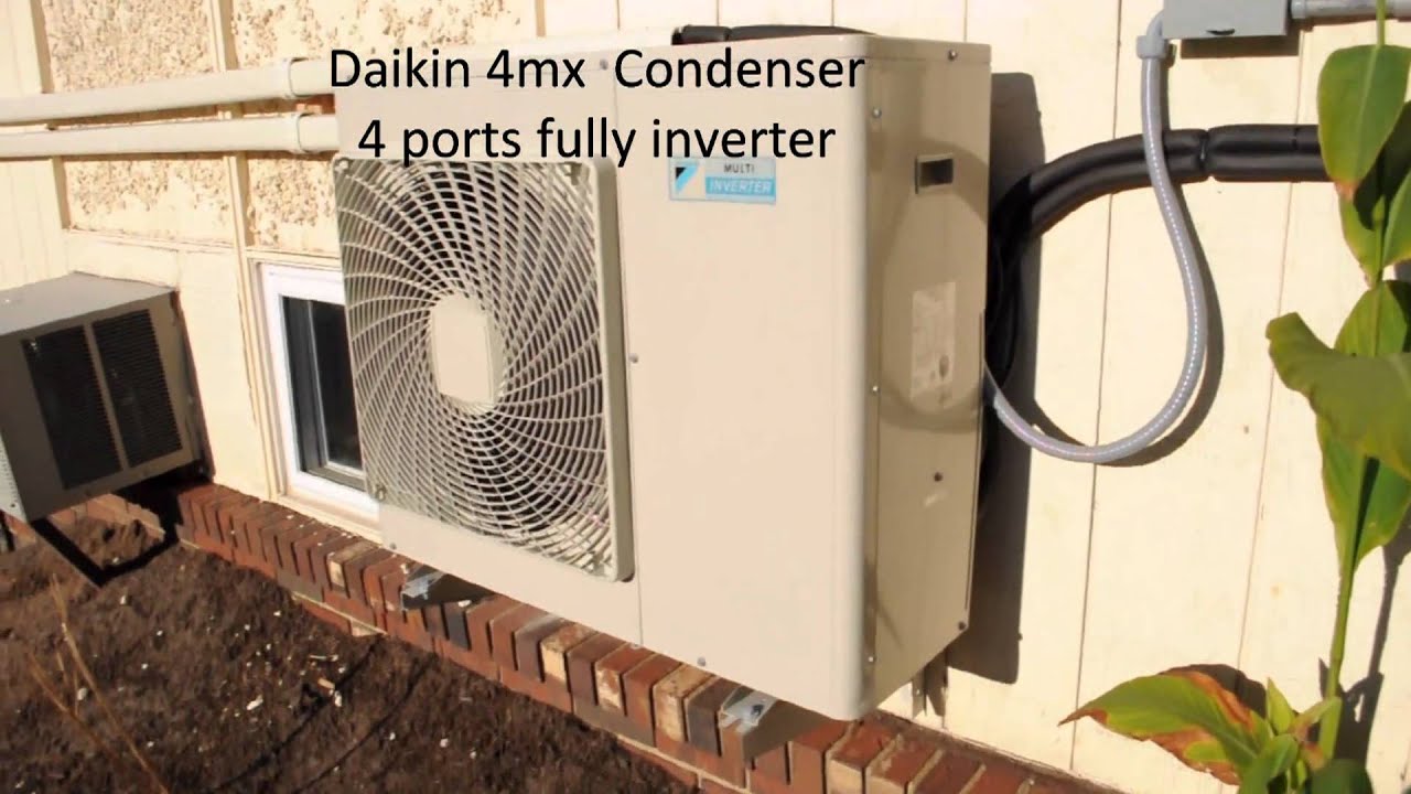 Daikin Multi Zone Ductless Split Air Conditioning Installation Youtube