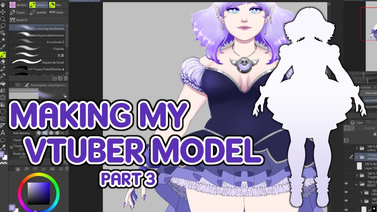 Vod Making My Vtuber Model Part 3 Youtube