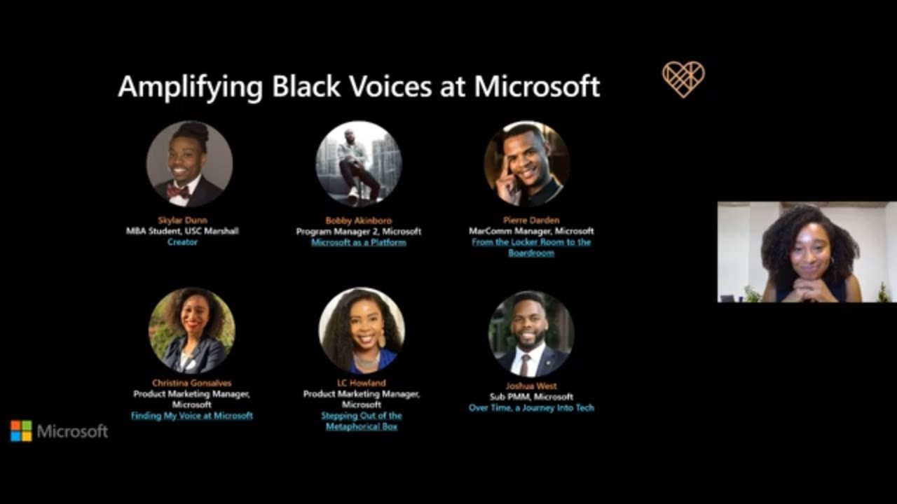 Amplifying Black Voices At Microsoft Conhit101 Youtube