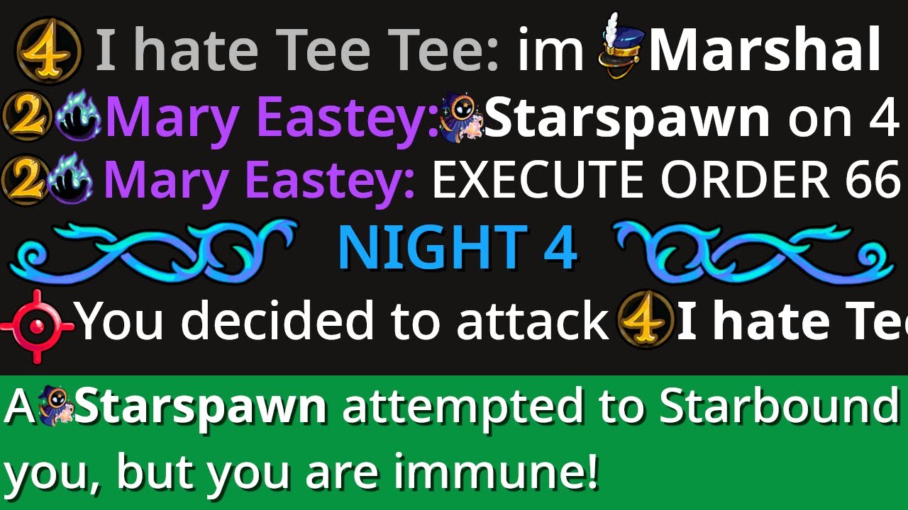 Execute Order Starspawn Bettertos2 Town Traitor Youtube