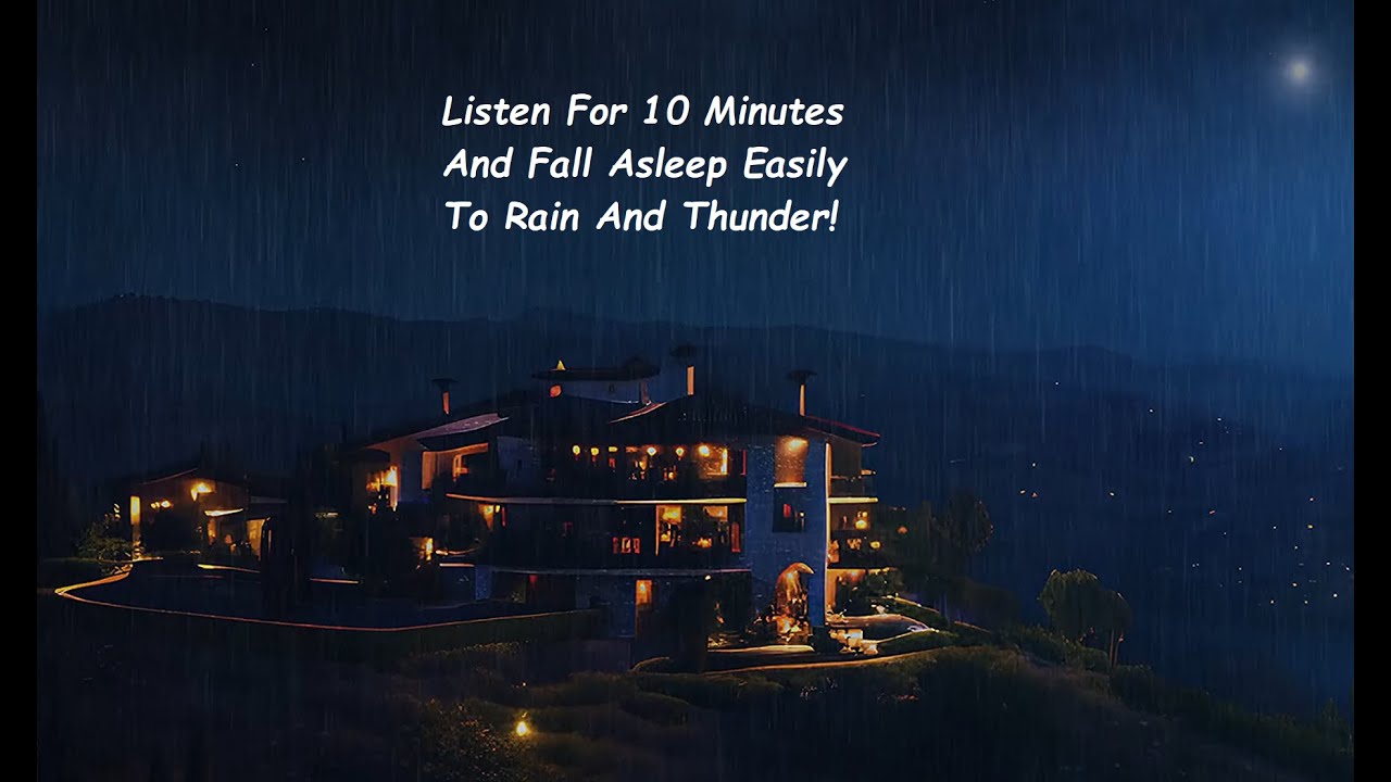 Sleep Instantly To Intense Rain Thunder Youtube