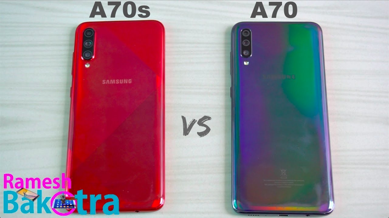 Samsung Galaxy A70s Vs Galaxy A70 Speedtest And Camera Comparison Youtube