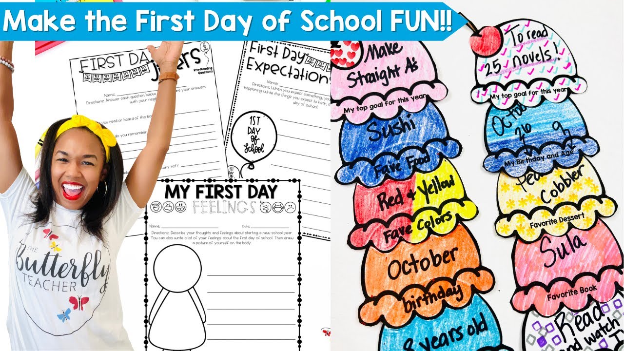 First Day Of School Activities For Elementary Students 9 Creative Back