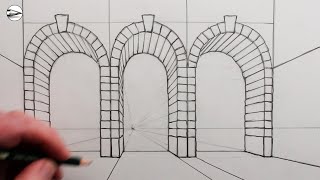 How To Draw A House In One Point Perspective Narrated Drawing Tutorial