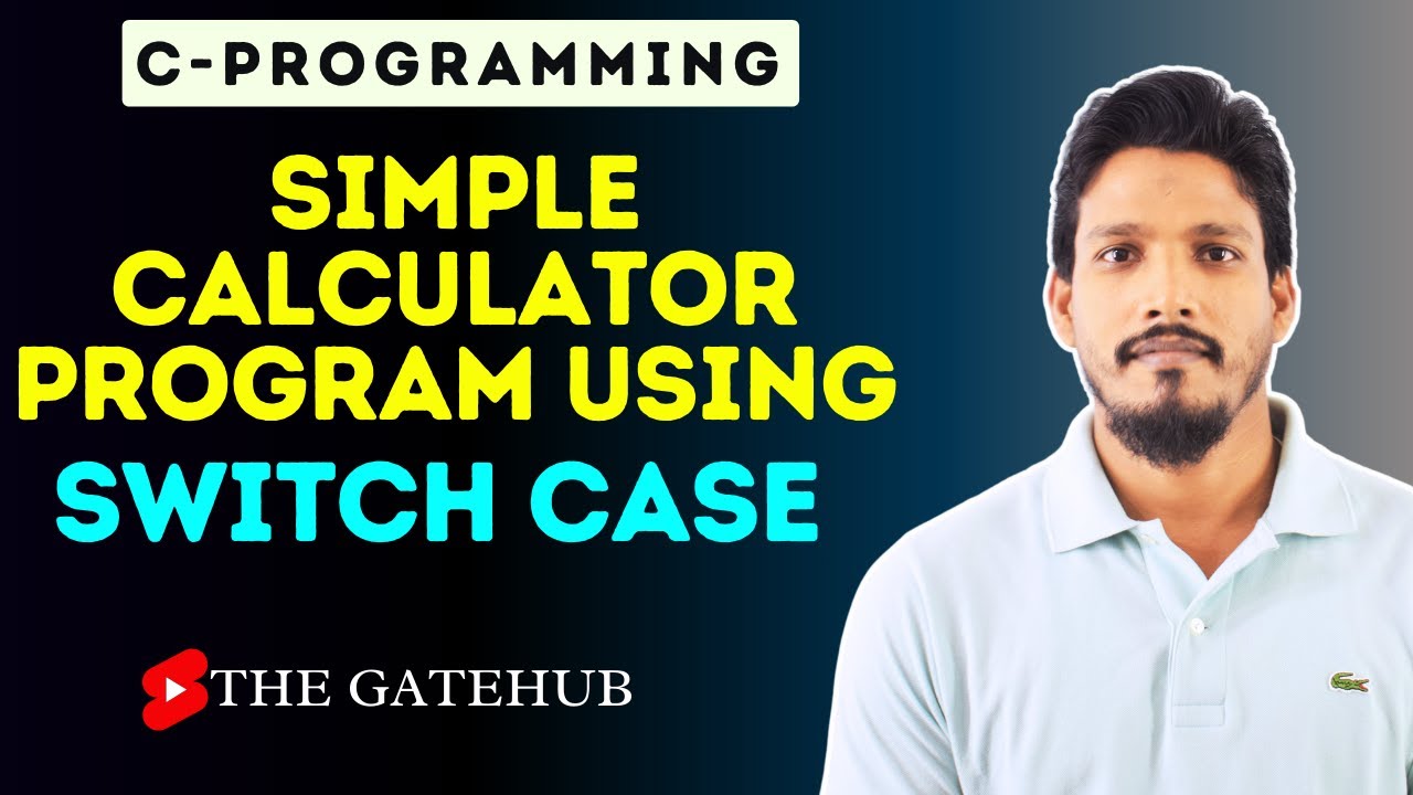 Simple Calculator Program Using Switch Case C Programming Youtube