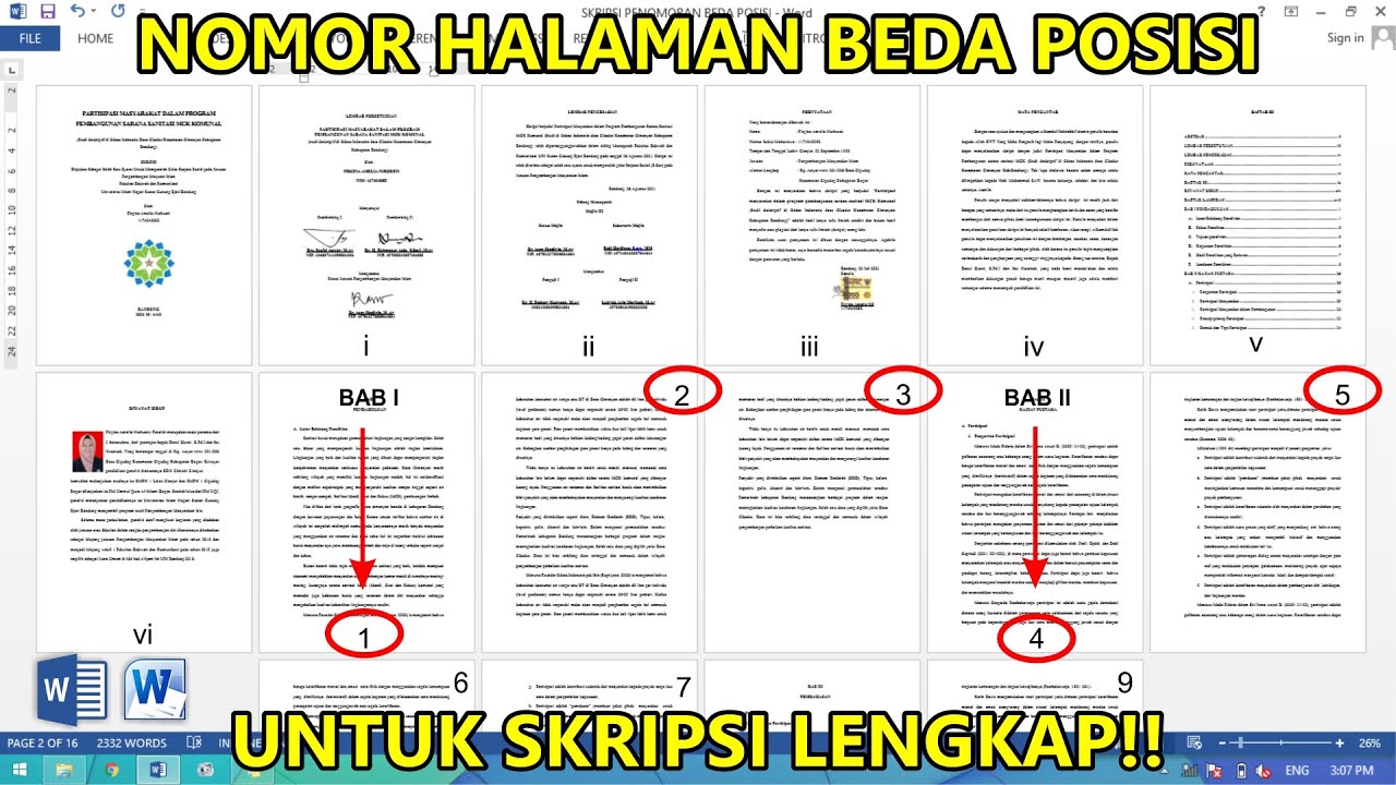 Cara Membuat Nomor Halaman Di Word Untuk Skripsi – Bilarasa Cara Membuat Nomor Halaman Di Word Untuk Skripsi – Bilarasa
