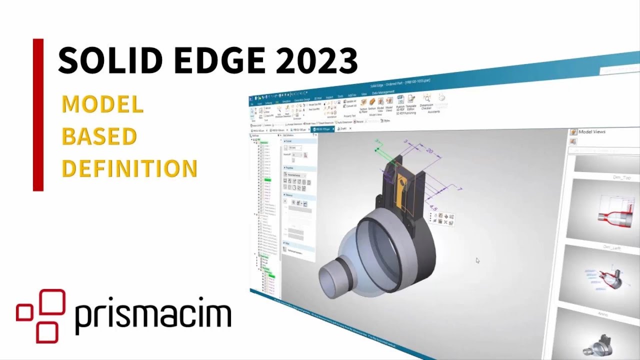 Solid Edge 2023 Model Based Definition Youtube