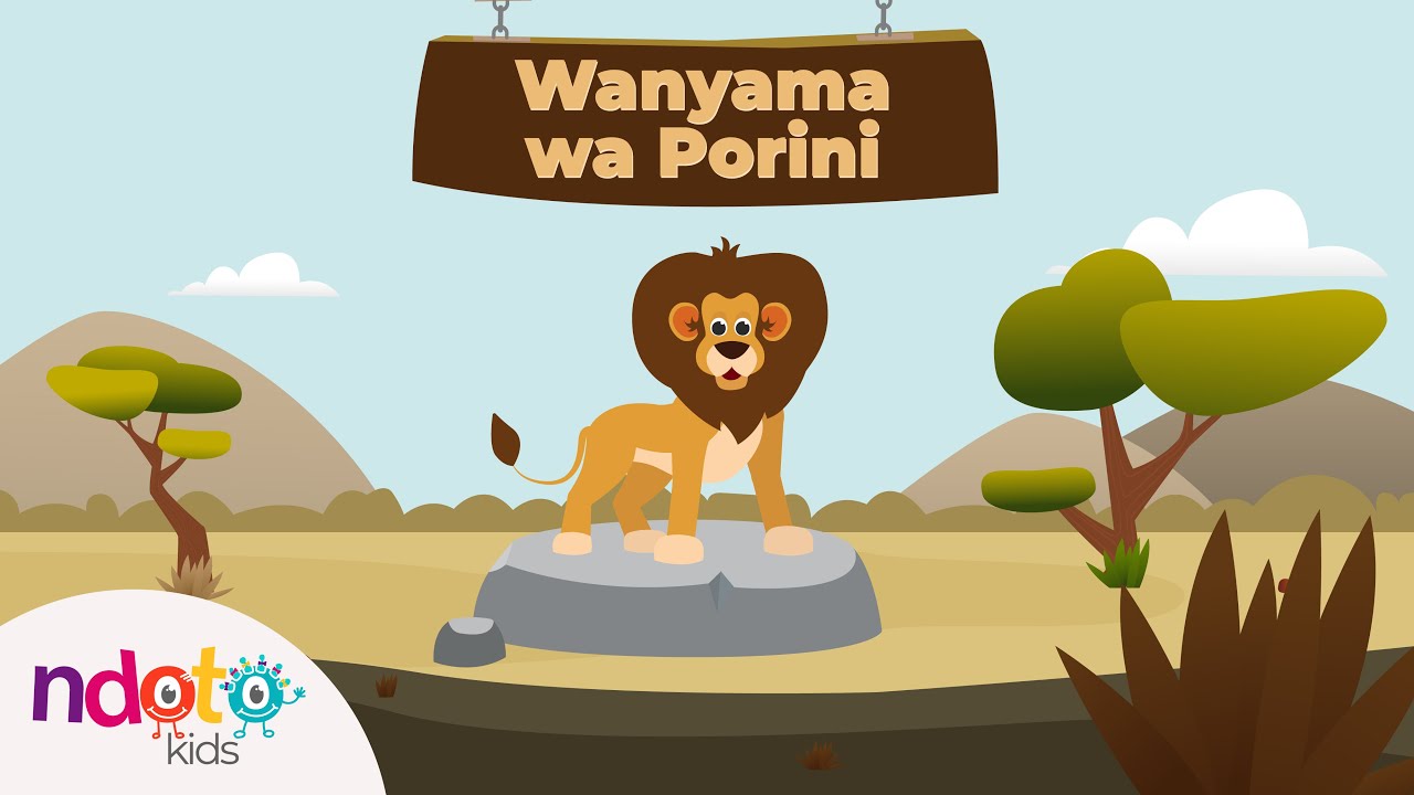 Wanyama Wa Porini Wild Animals Kujifunza Maneno Learning Words