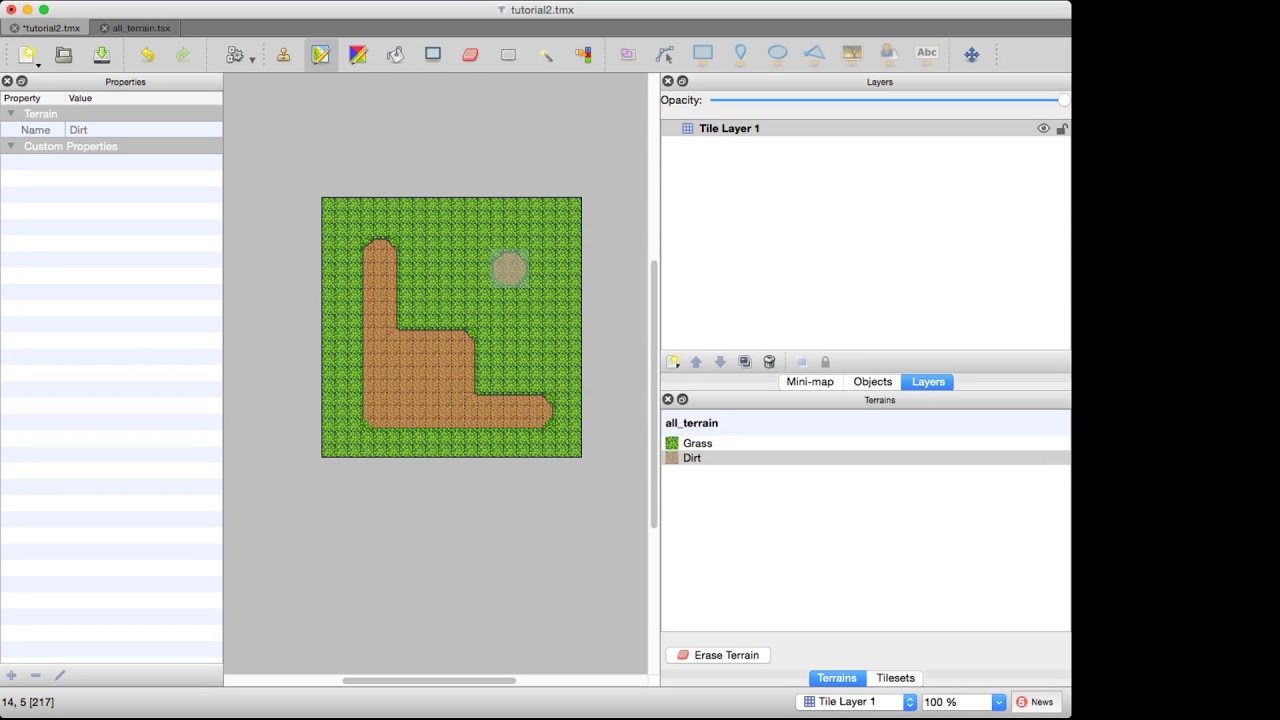 Tiled Map Editor Tutorial Terrains Youtube
