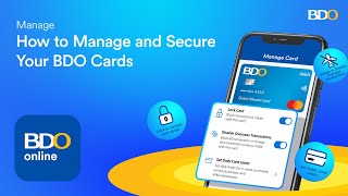 How To Manage And Secure Your Bdo Cards On The Bdo Online App Bdo ...