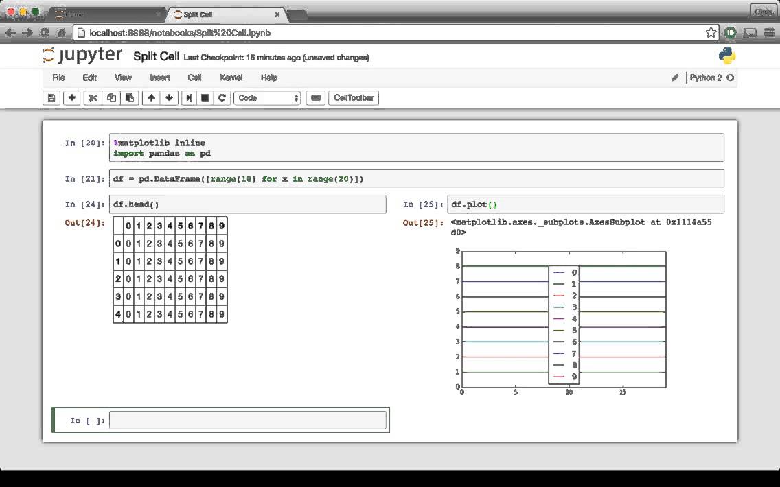 Ipython Jupyter Notebook Split Cell Tutorial Youtube