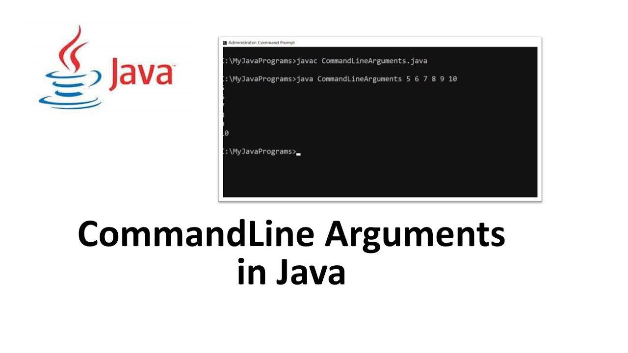 Understanding And Using Commandline Arguments In Java For Beginners