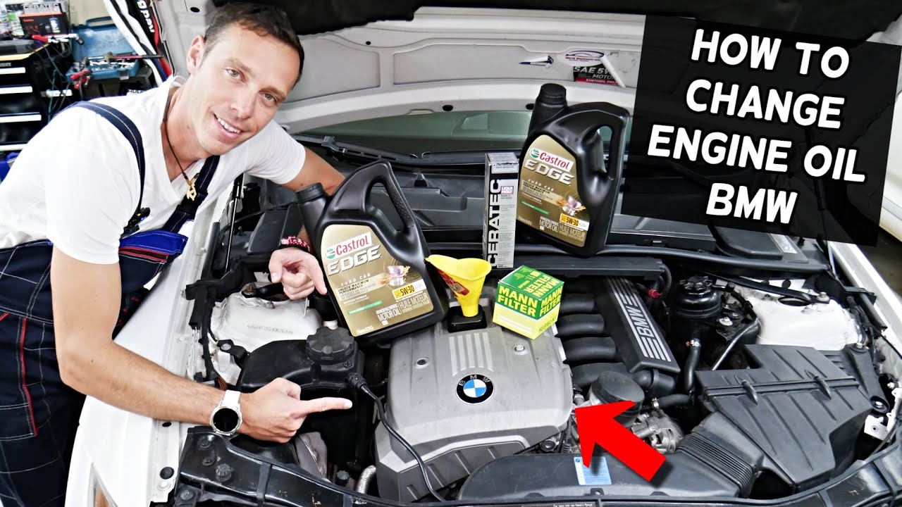 How To Change Engine Oil Bmw N52 325i 328i 523i 525i 528i X3 X5 E60 E61
