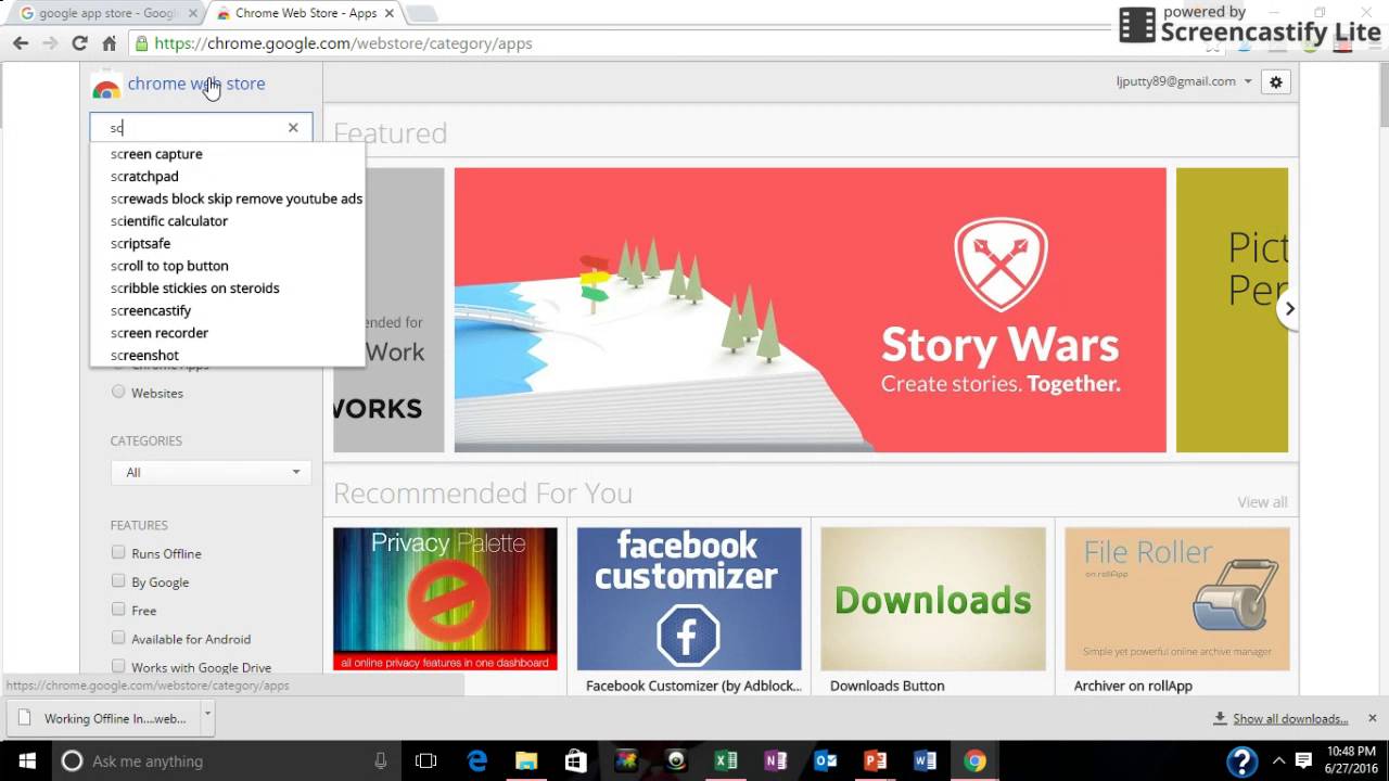 Using Screencastify Youtube