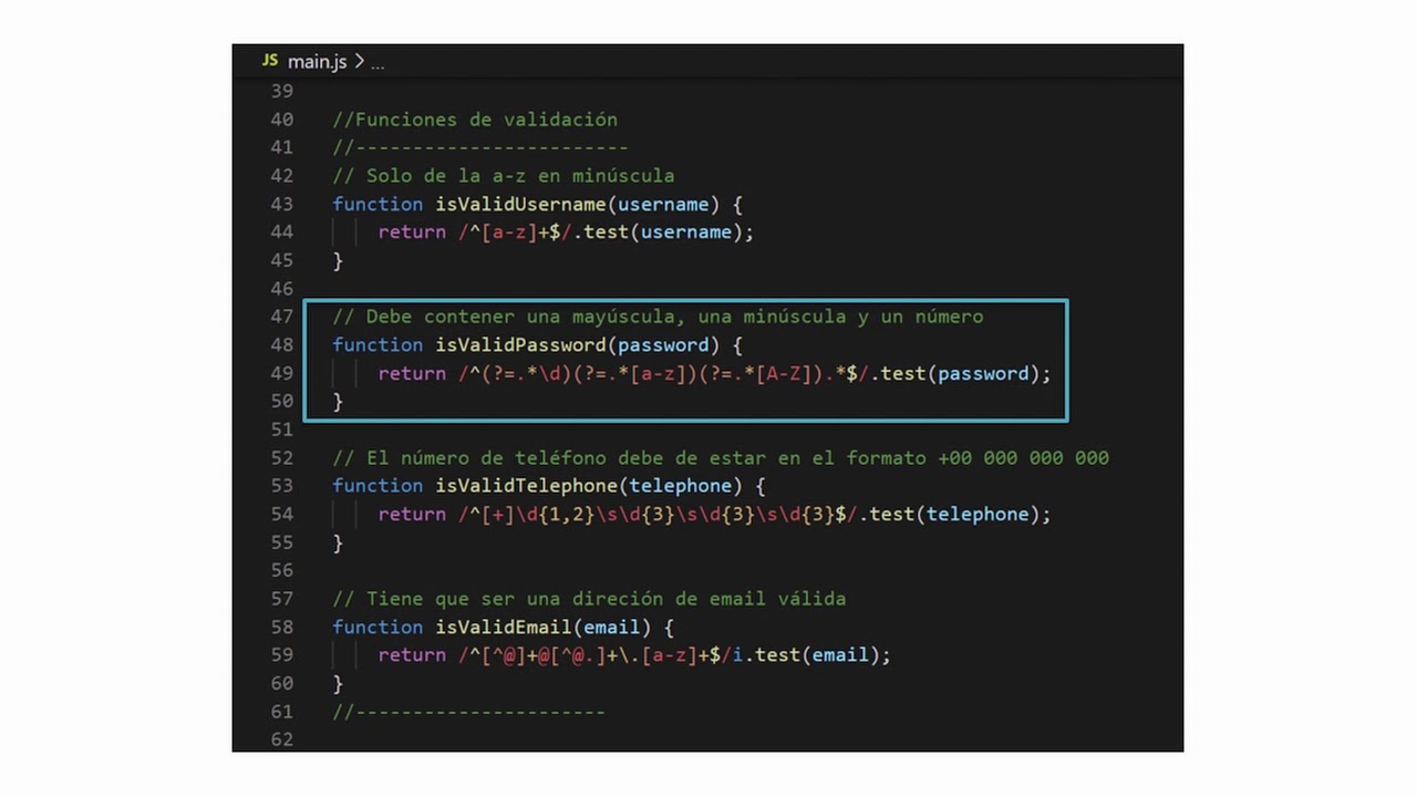 Regex En Javascript Con Css Para La Validación De Formularios Youtube