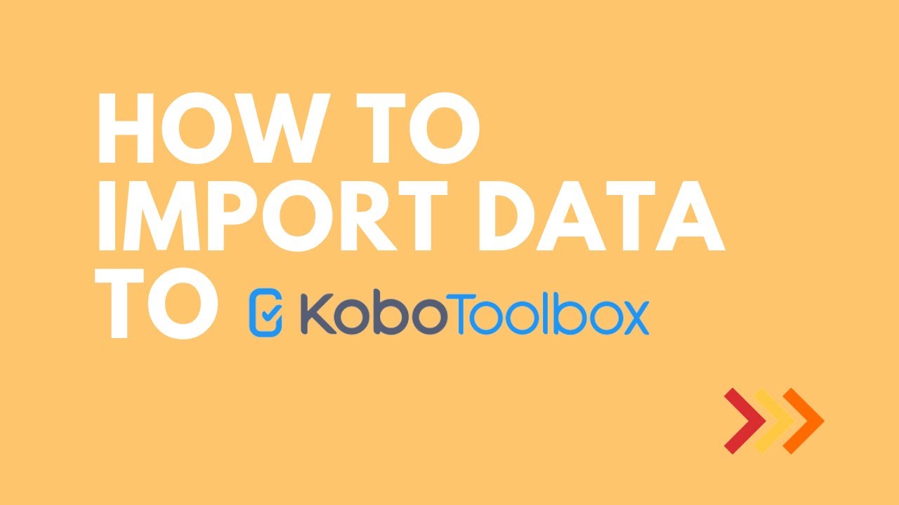 How To Import Data To Kobotoolbox Youtube