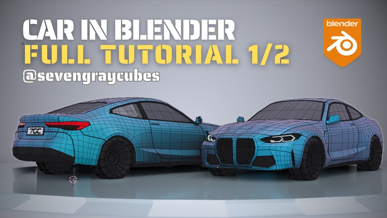 Car In Blender Full Tutorial Part 1 2 Youtube