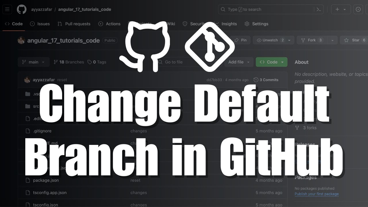 How To Change The Default Branch In Your Github Repository Youtube