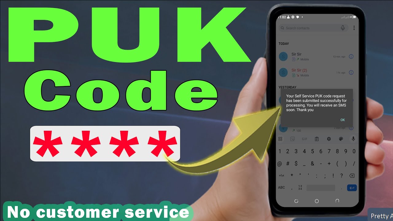 How To Get Puk Code Without Calling Customer Service Step By Step