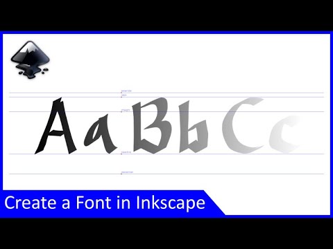 How To Create A Font In Inkscape Youtube