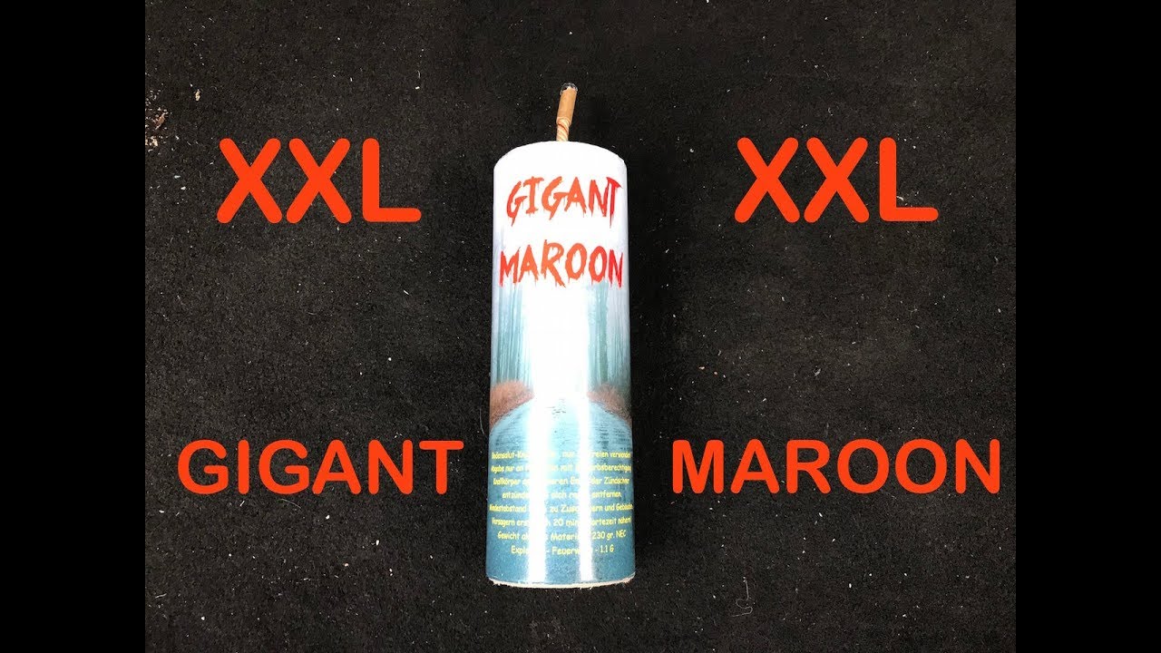 Gigant Maroon Xxl Groundsalute Xxl Polenböller Youtube