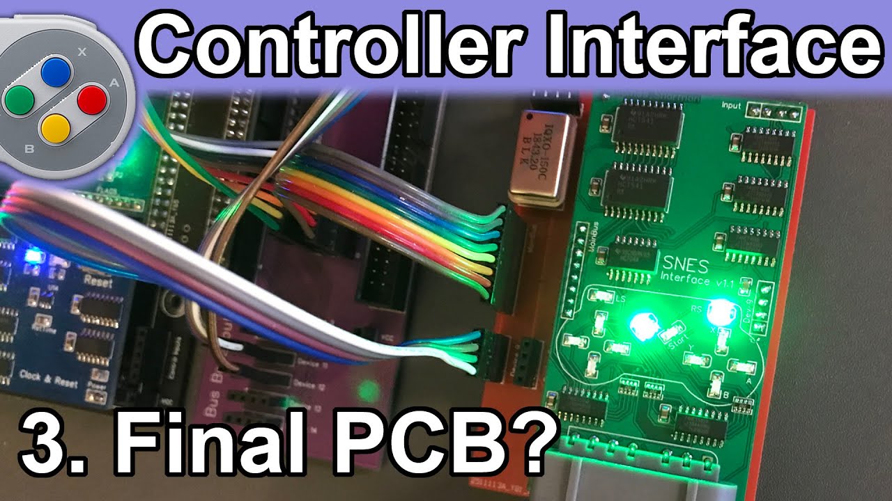 Snes Controller Interface Part 3 Final Pcb Module Youtube