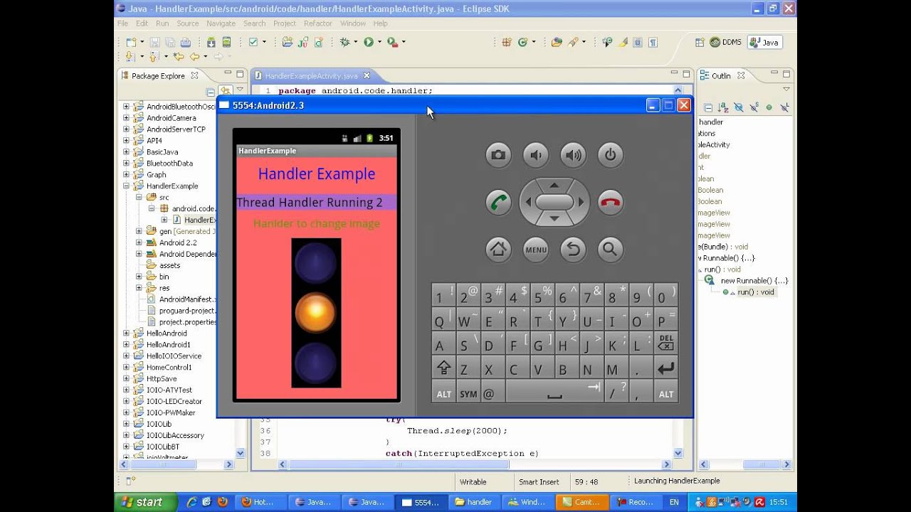 Android Handler Example Youtube