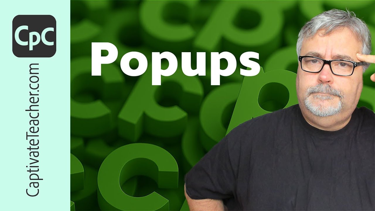 Make Popups For Your Adobe Captivate Classic Elearning Projects Youtube